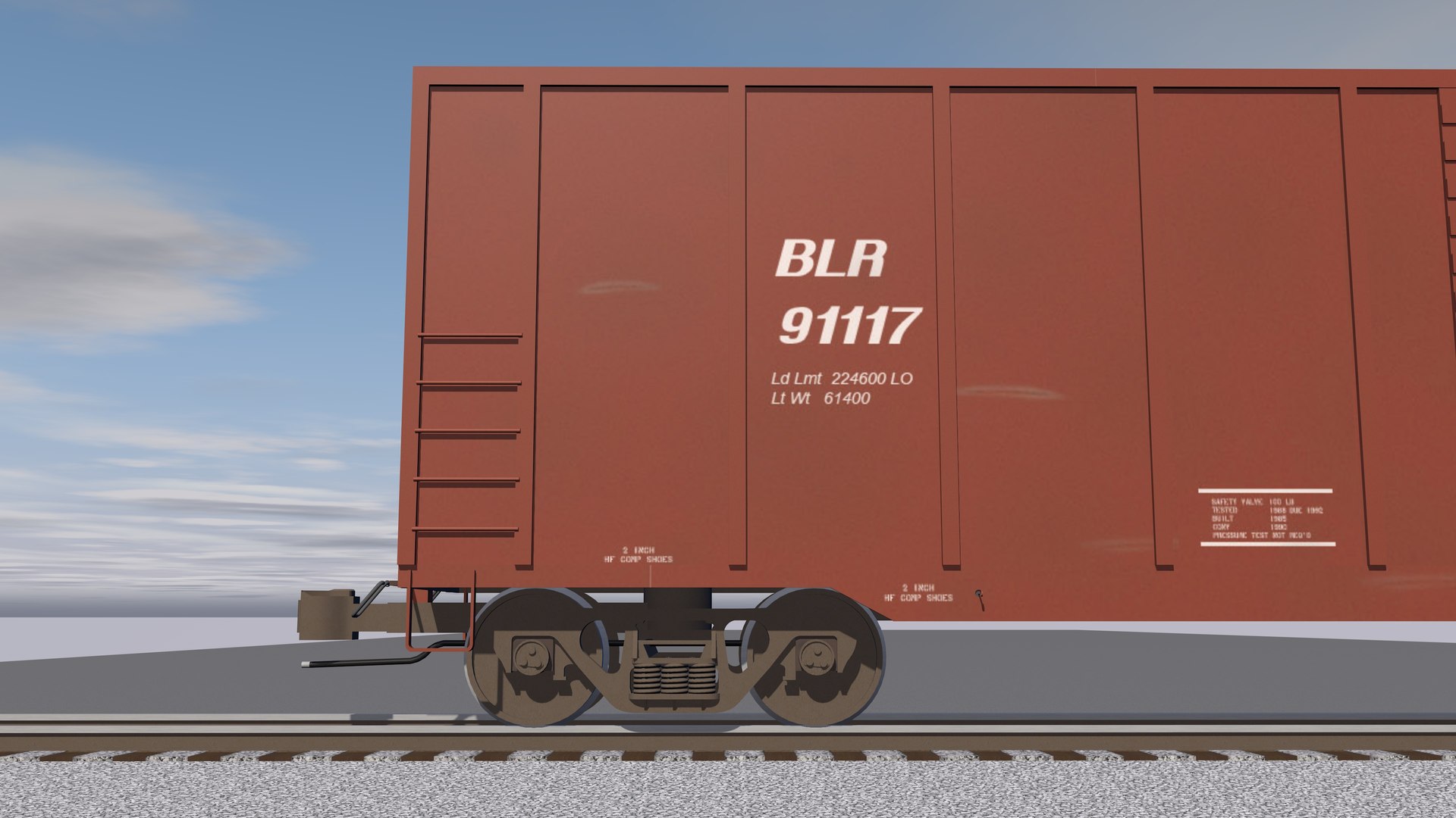 3D Freight Train Car - Box Car - TurboSquid 2248357