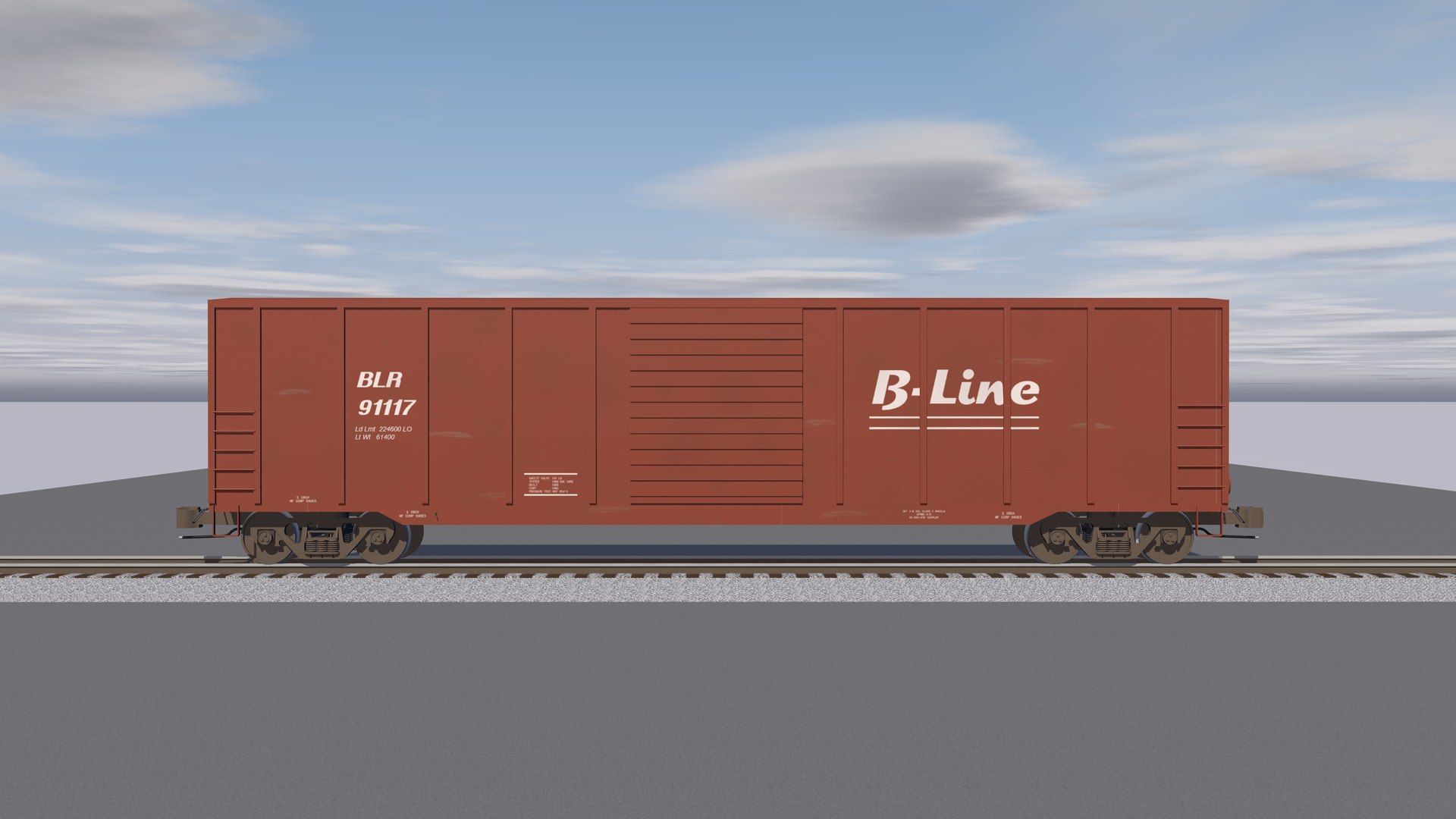 3D Freight Train Car - Box Car - TurboSquid 2248357