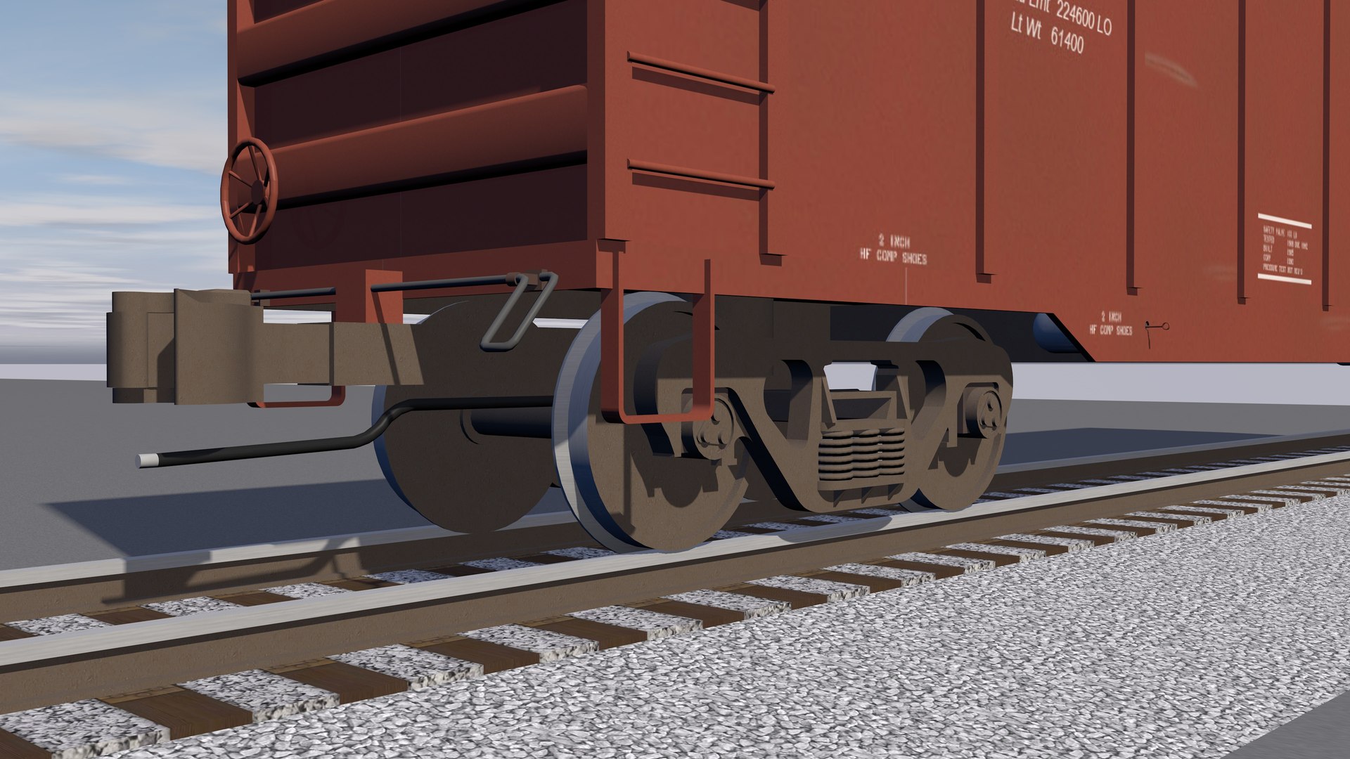 3D Freight Train Car - Box Car - TurboSquid 2248357