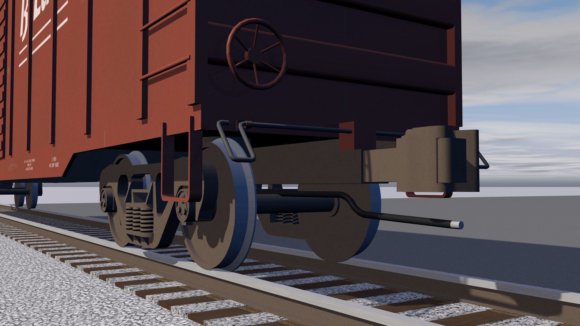 3D Freight Train Car - Box Car - TurboSquid 2248357