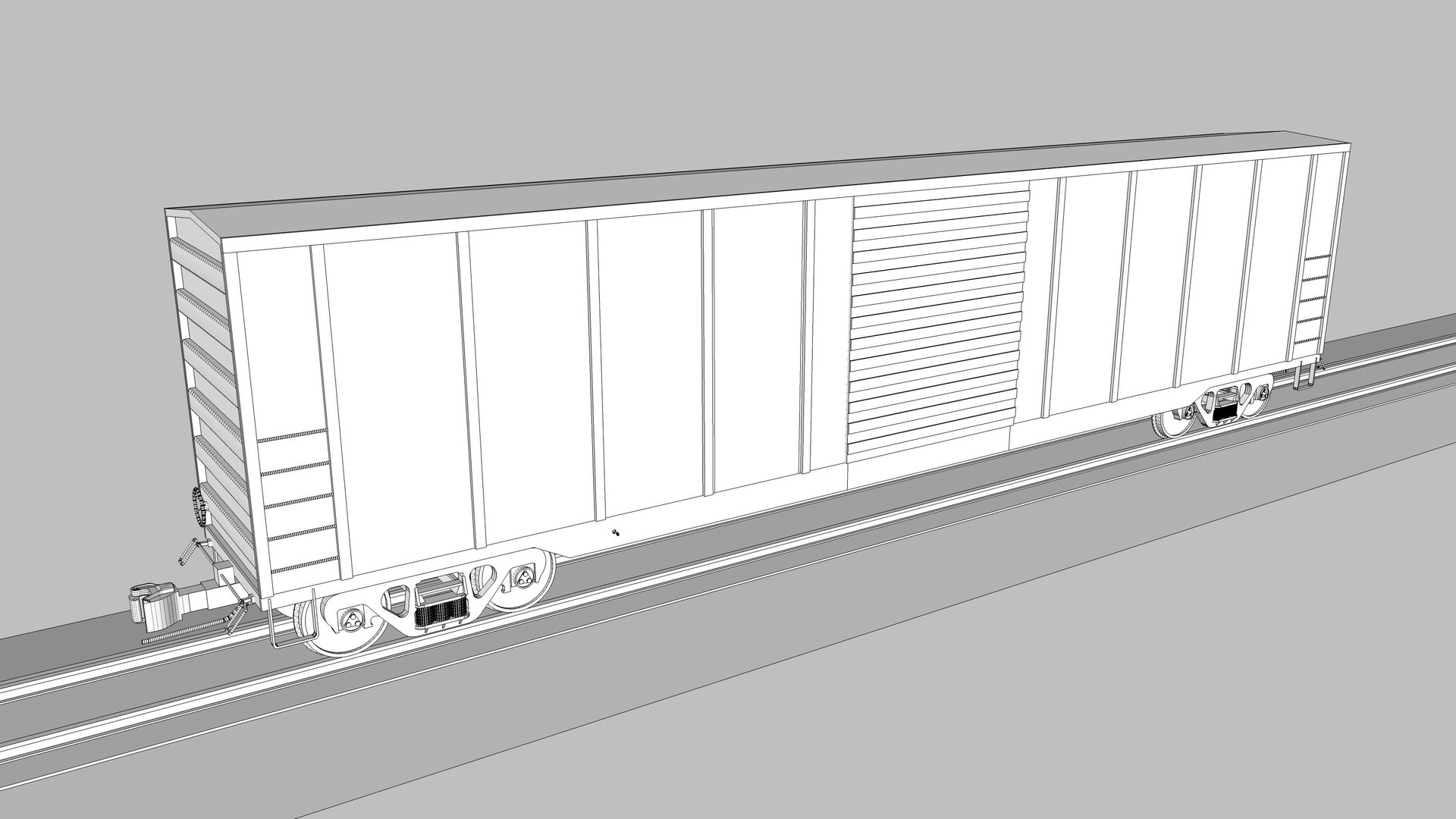 3D Freight Train Car - Box Car - TurboSquid 2248357