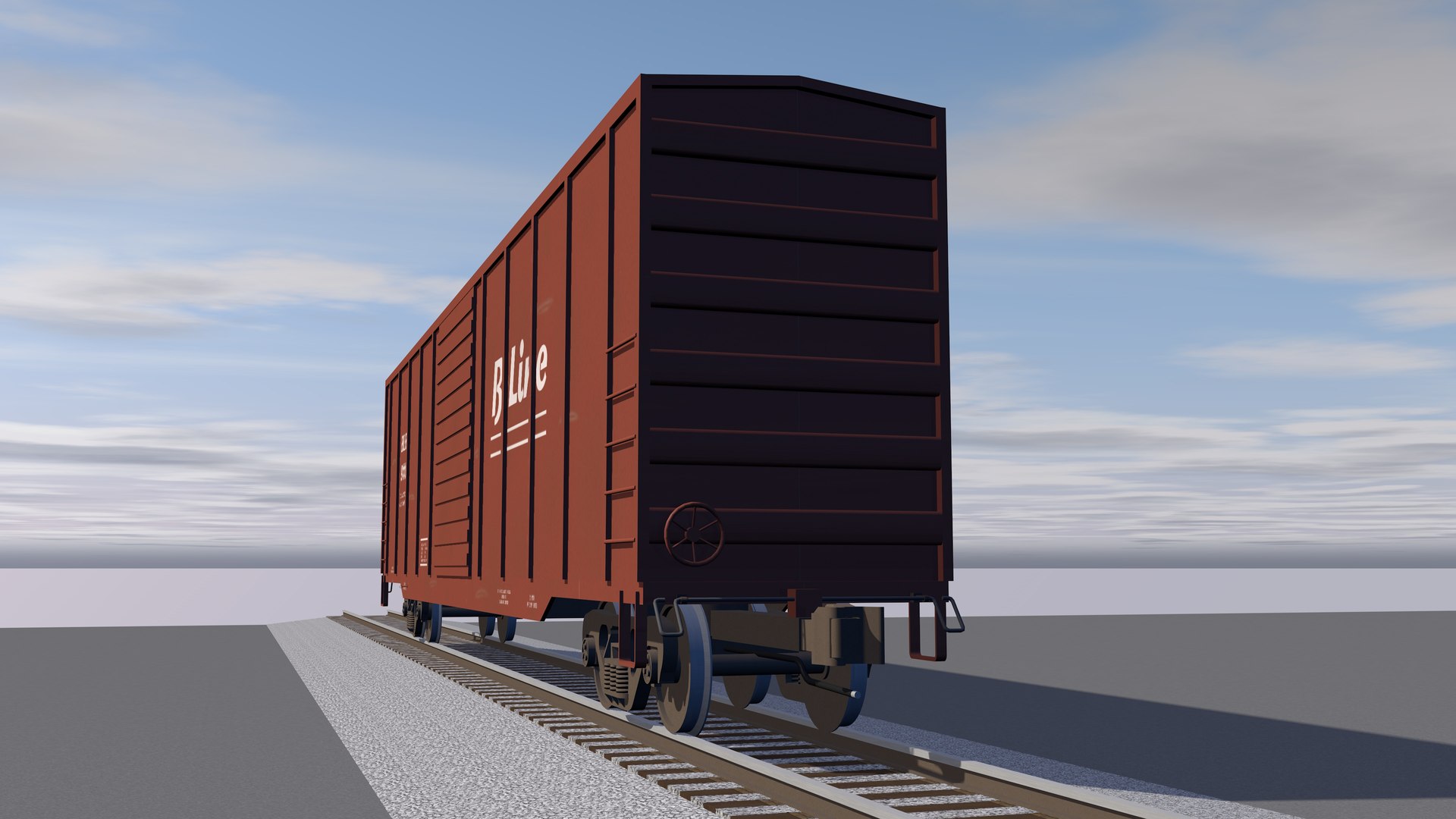 3D Freight Train Car - Box Car - TurboSquid 2248357