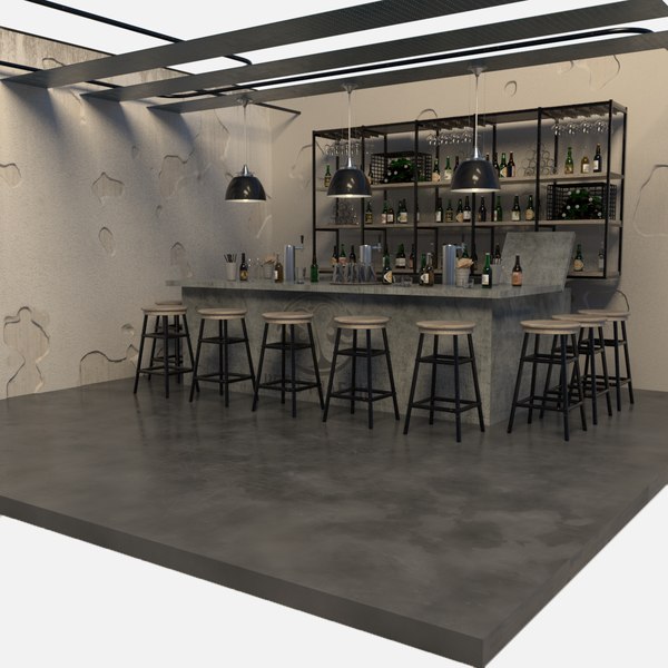 Bar Interior 3D Models for Download | TurboSquid