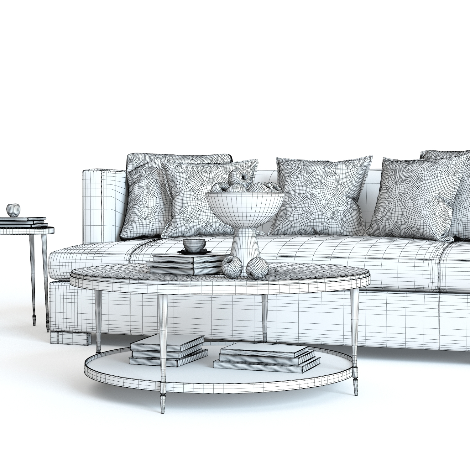 3D bakers social scene sofa model - TurboSquid 1387927