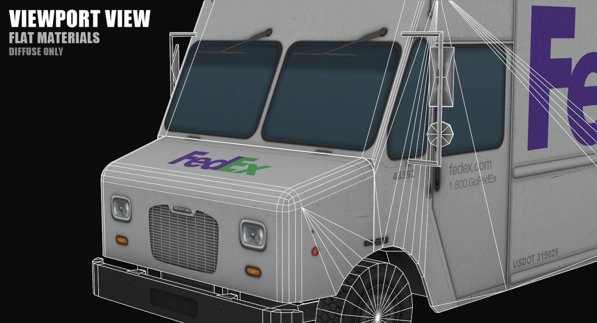 Fedex Delivery Truck 3D Model | 1146788 | TurboSquid