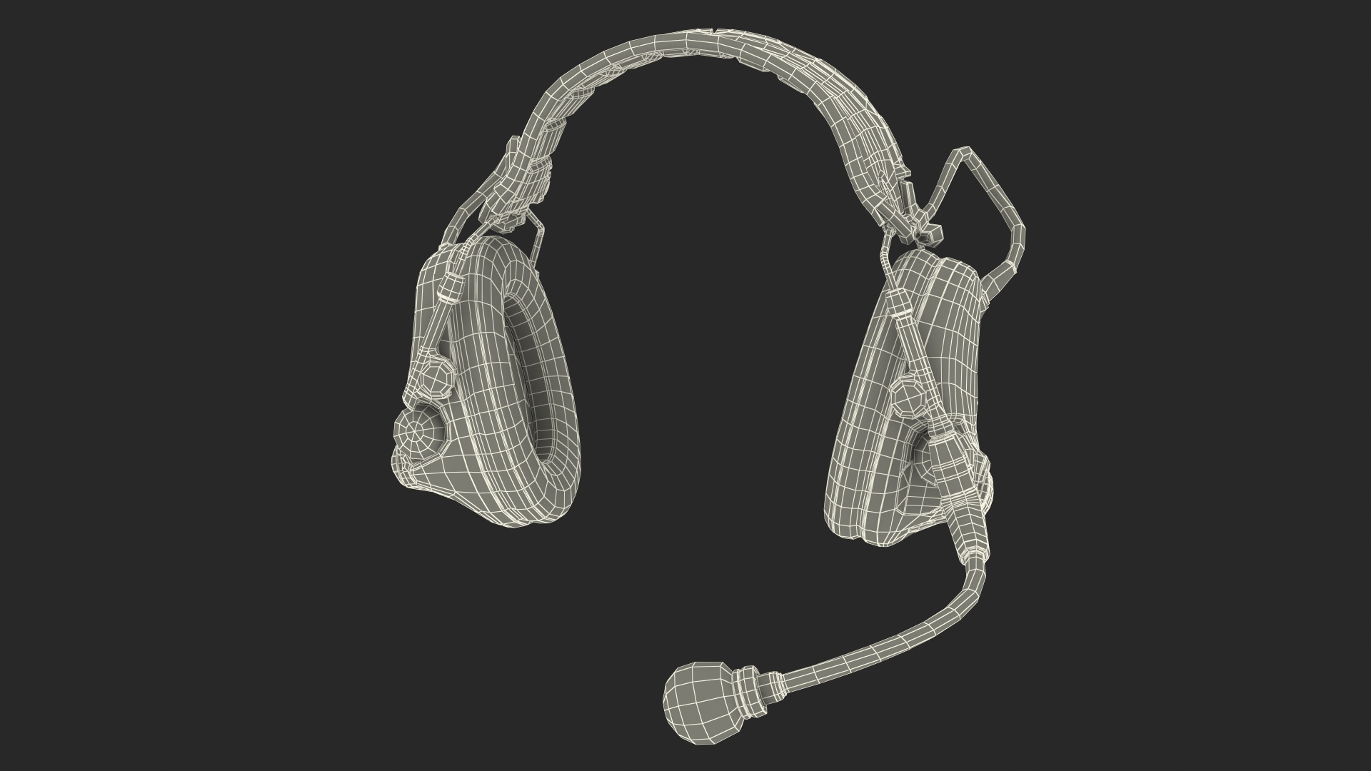 3D Comtak Tactical Headset On Head - TurboSquid 2007256