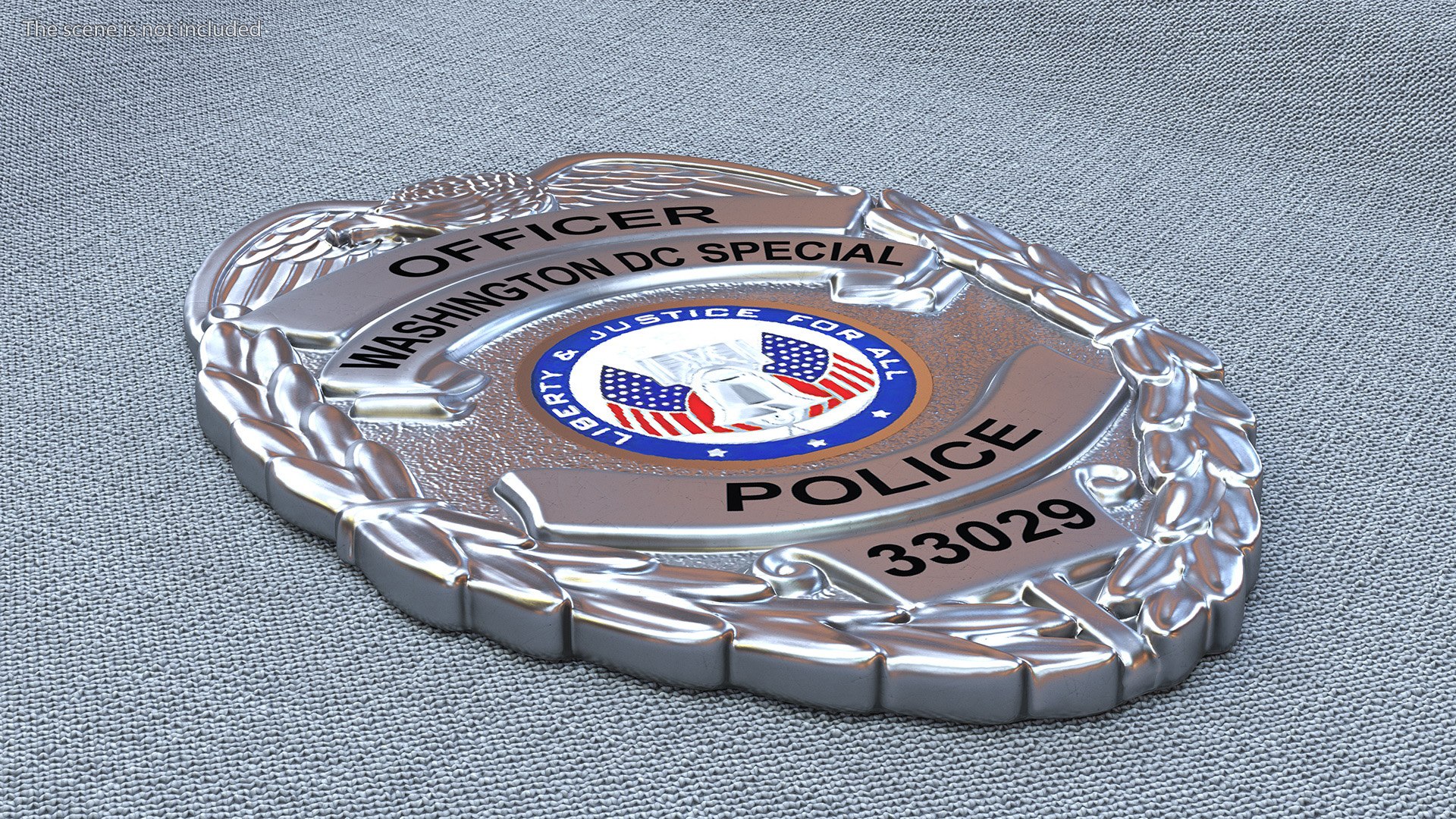 3D Police Badge Silver - TurboSquid 2161833