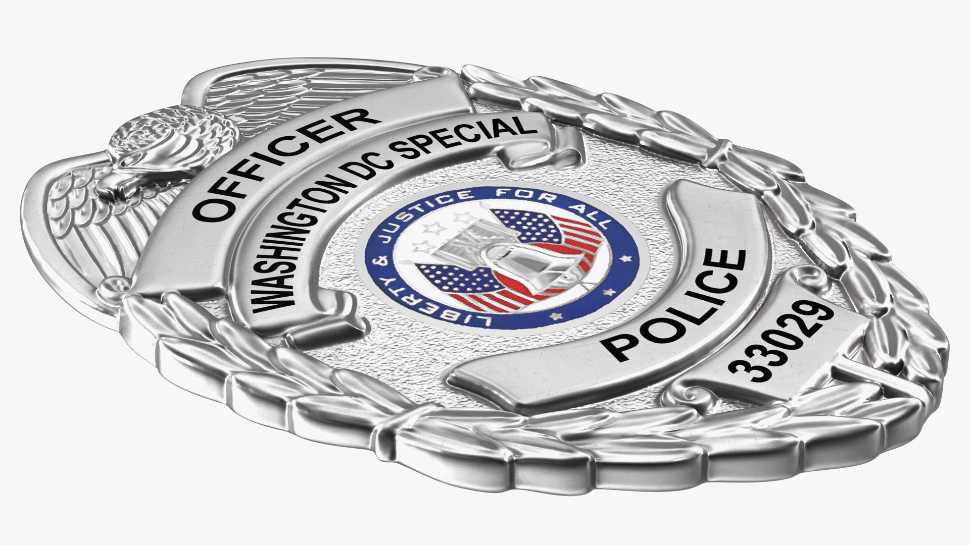 3D Police Badge Silver - TurboSquid 2161833