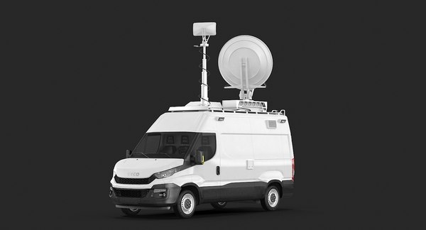 3d model broadcasting van