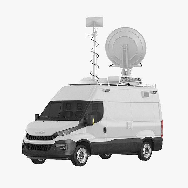 3d model broadcasting van