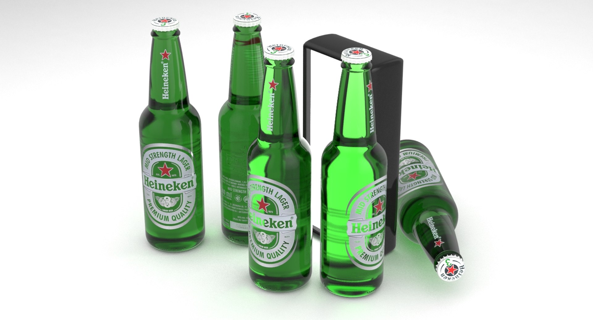 3D Model Beer Bottle Heineken 3 - TurboSquid 1198998