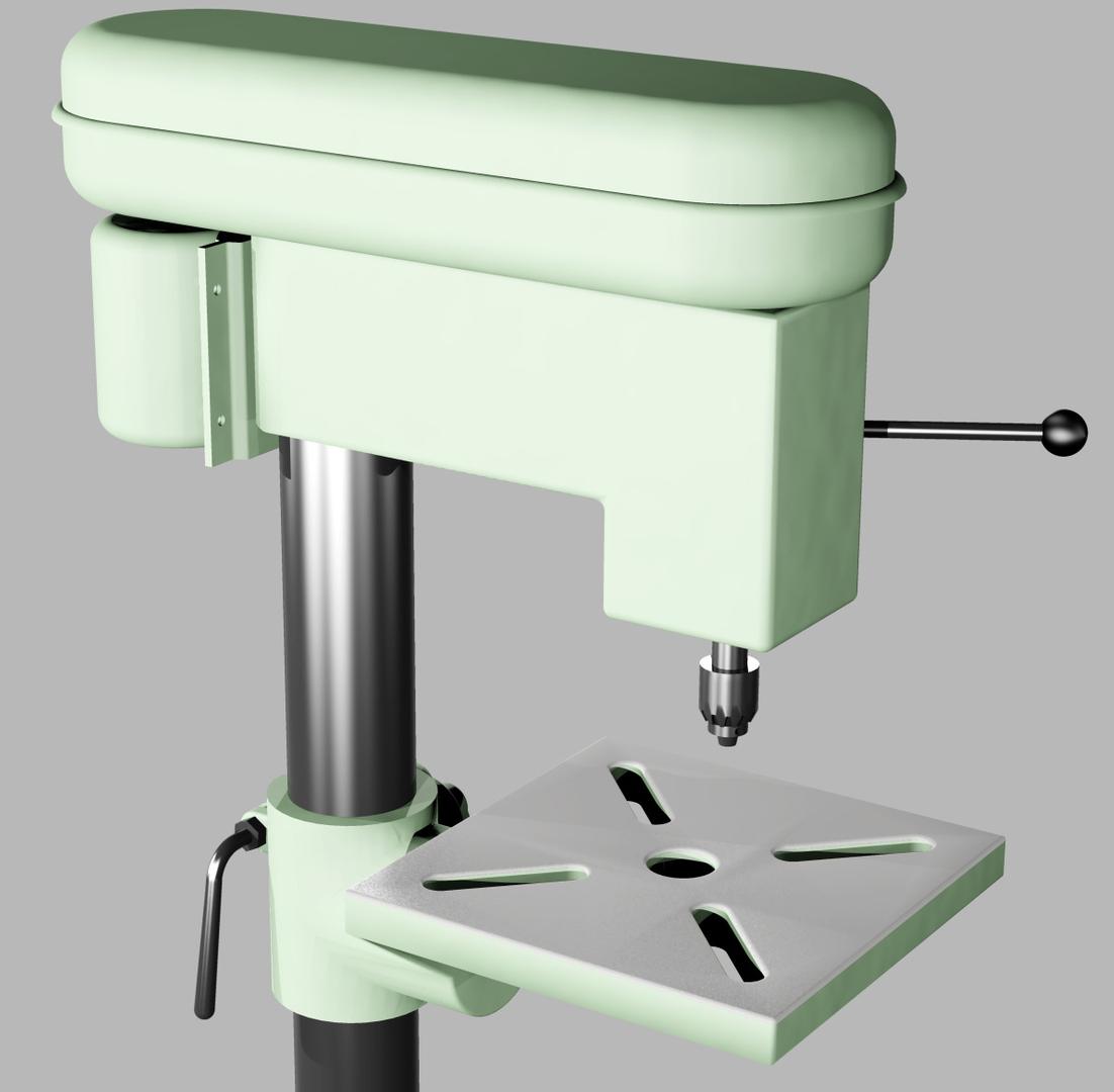 drilling machine power 3d model