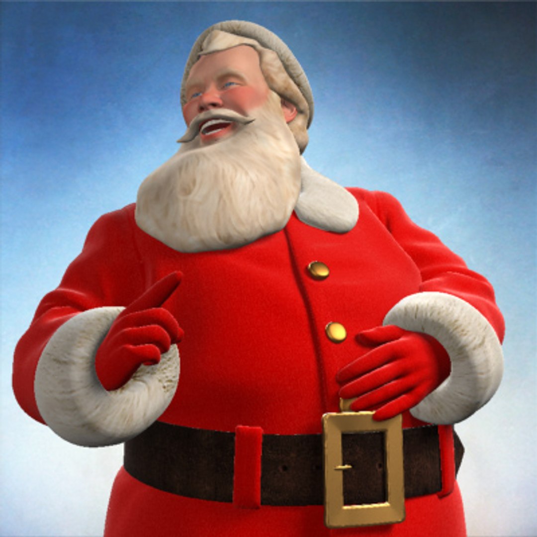 Santa Claus Saint Christ 3d Ma