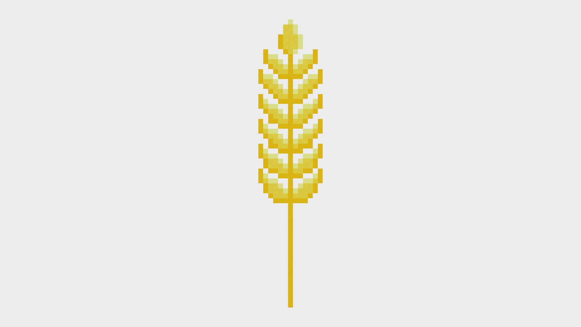 Pixel Wheat 3D Model - TurboSquid 2058360