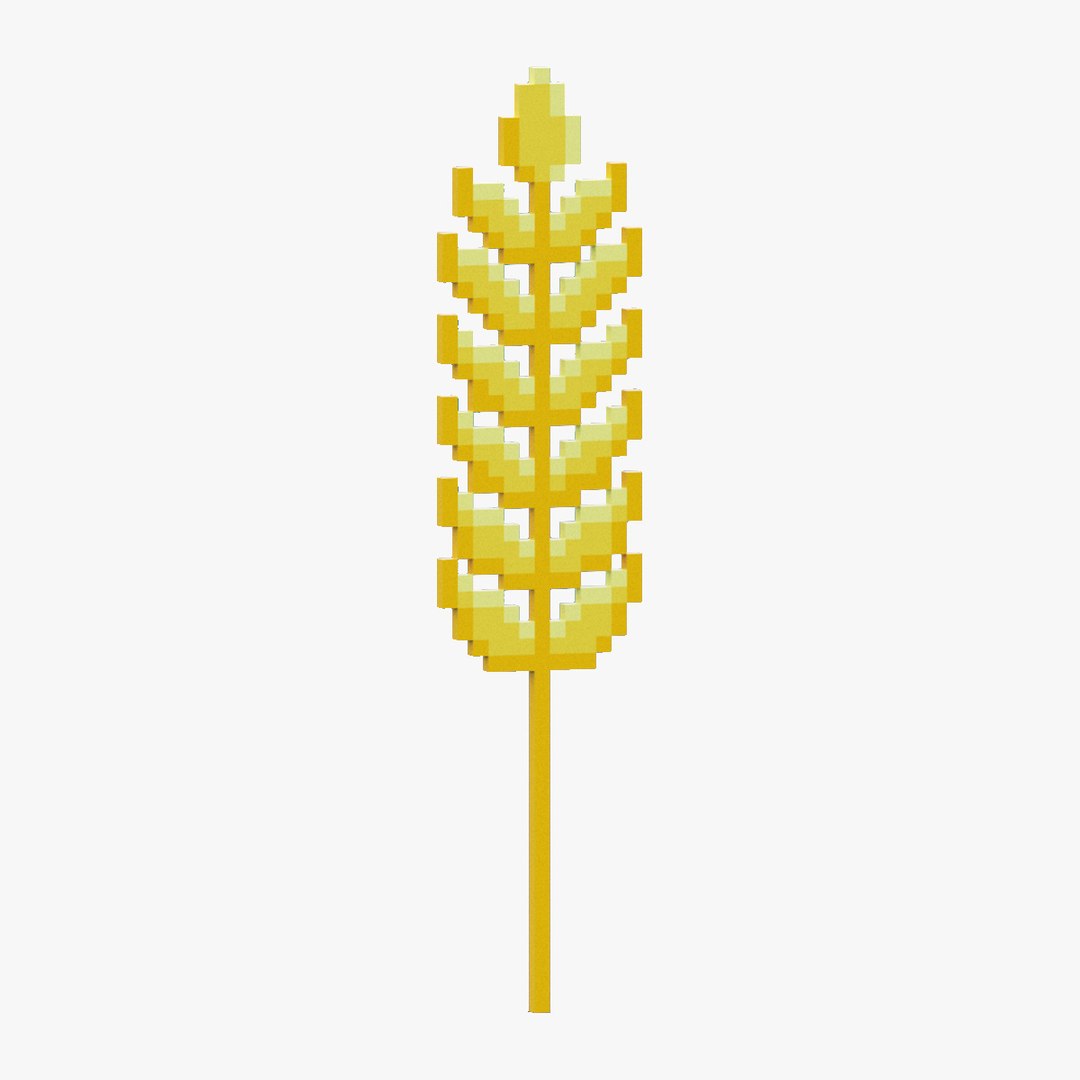 Pixel Wheat 3D model - TurboSquid 2058360