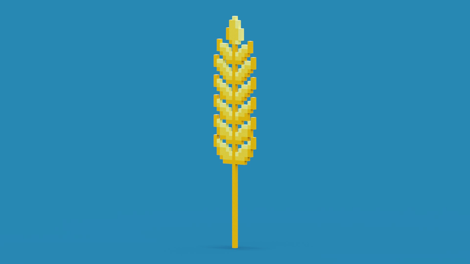 Pixel Wheat 3D Model - TurboSquid 2058360