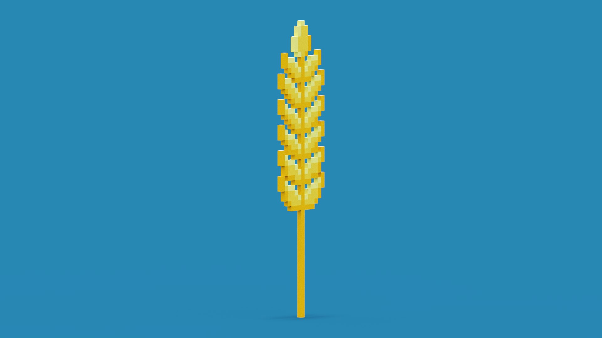 Pixel Wheat 3D Model - TurboSquid 2058360