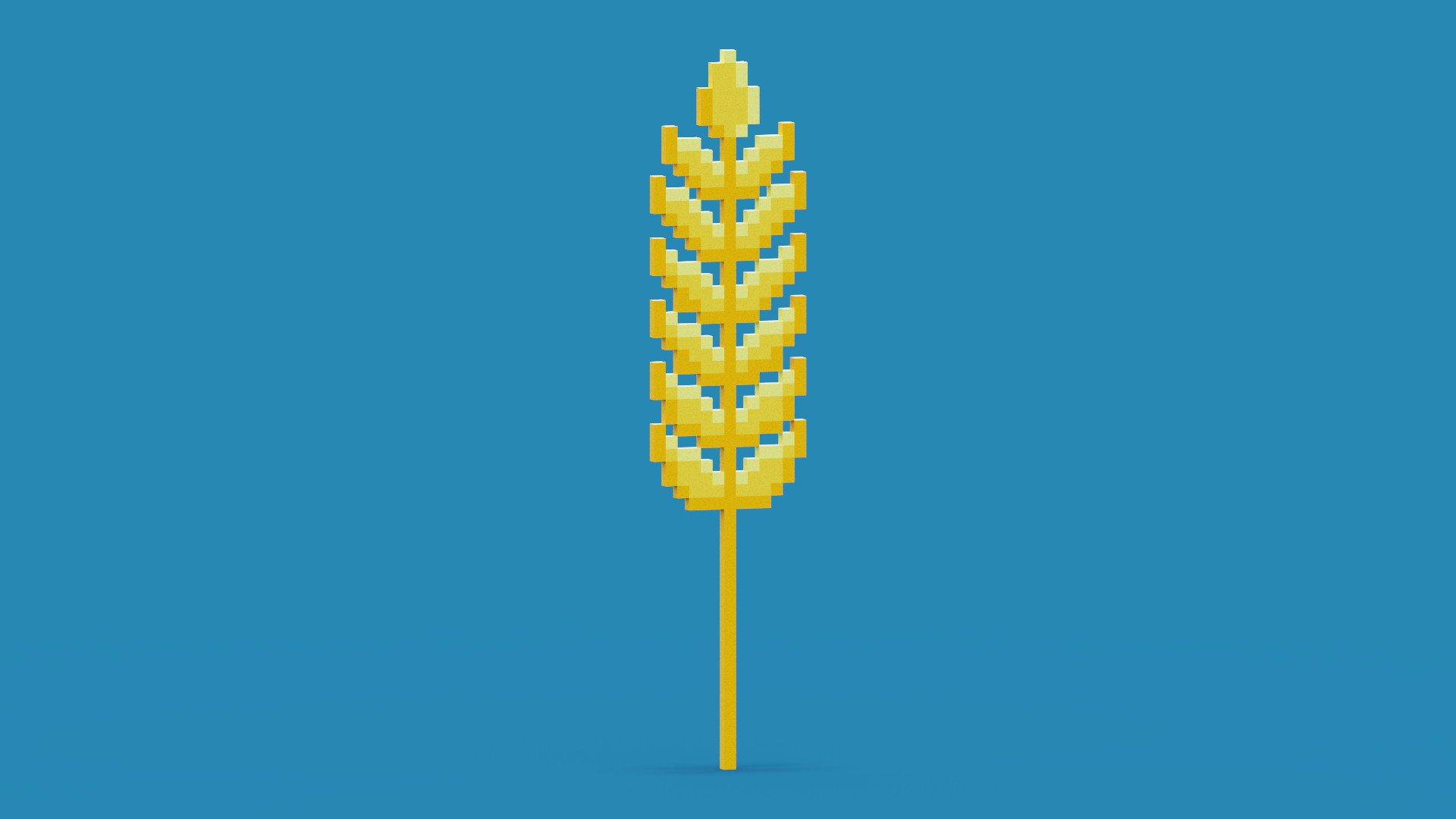 Pixel Wheat 3D Model - TurboSquid 2058360
