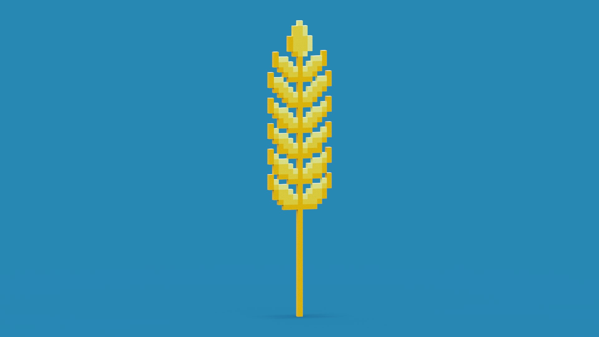 Pixel Wheat 3D Model - TurboSquid 2058360