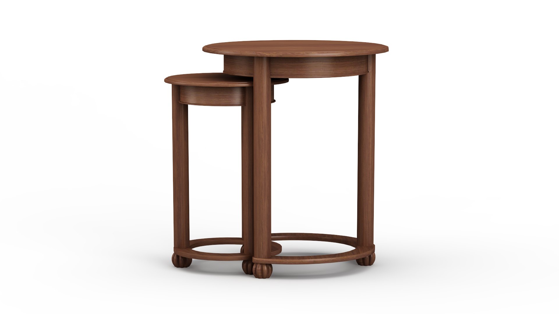 2 Piece Nesting Tables Model - TurboSquid 2365785