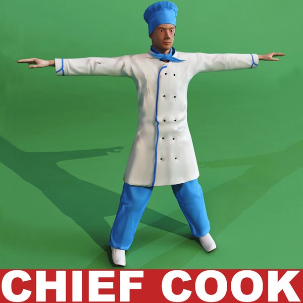 chef cook 3d model
