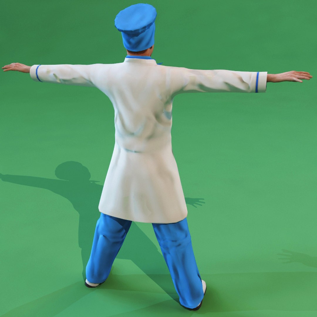 chef cook 3d model