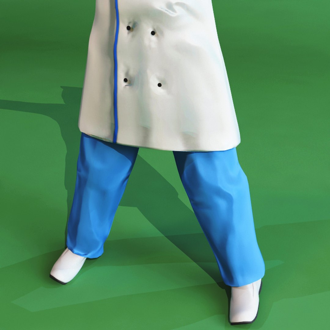 chef cook 3d model