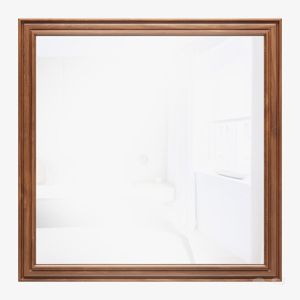 3D Mirror in a wooden frame GZ-M1024 model - TurboSquid 2020820