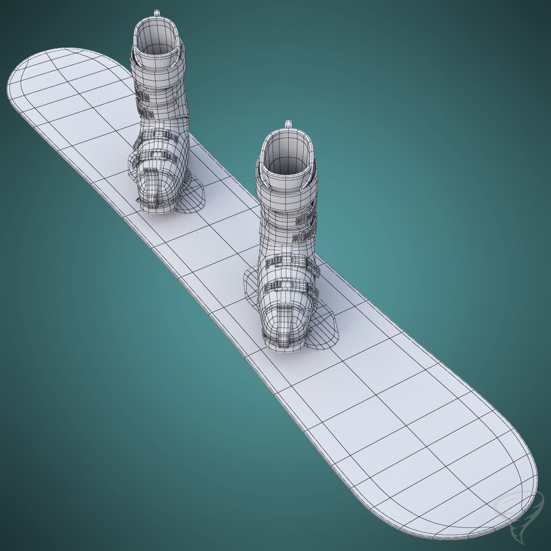 3d model snowboard kit