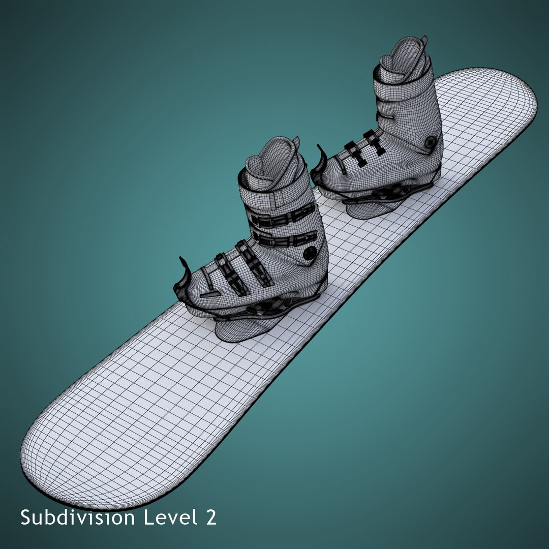 3d model snowboard kit