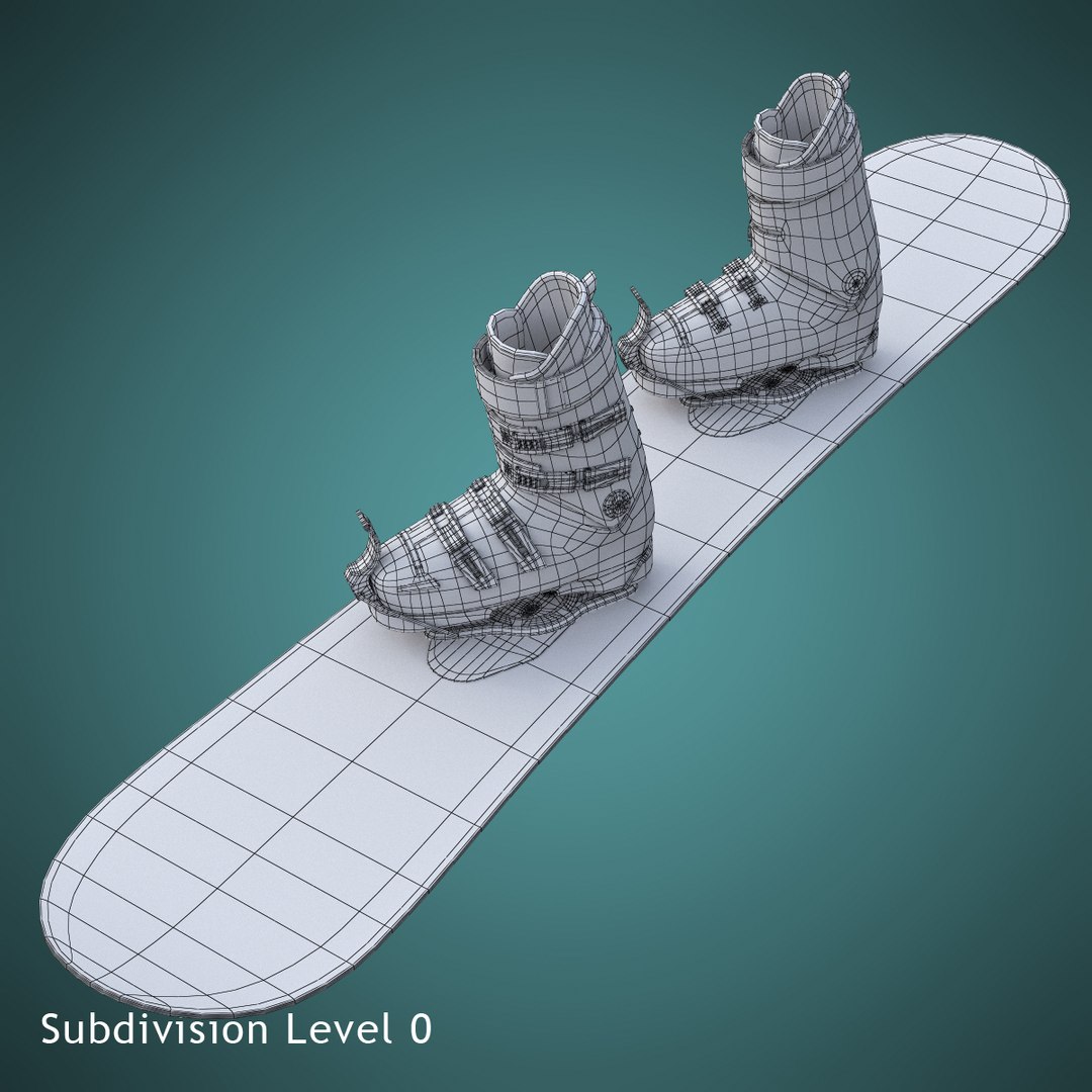 3d model snowboard kit