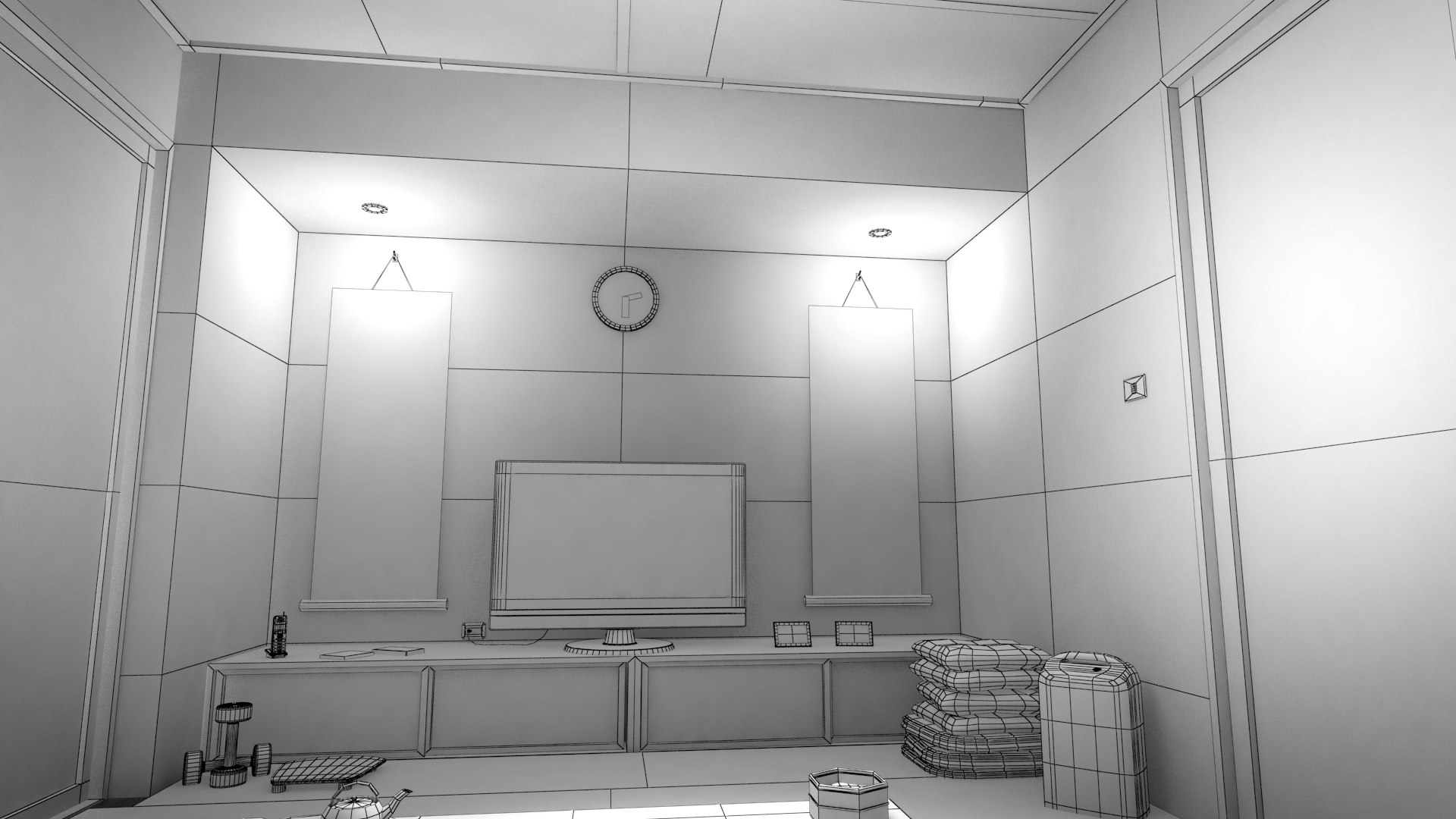 3D Model Japanese Style Living Room - TurboSquid 2297817