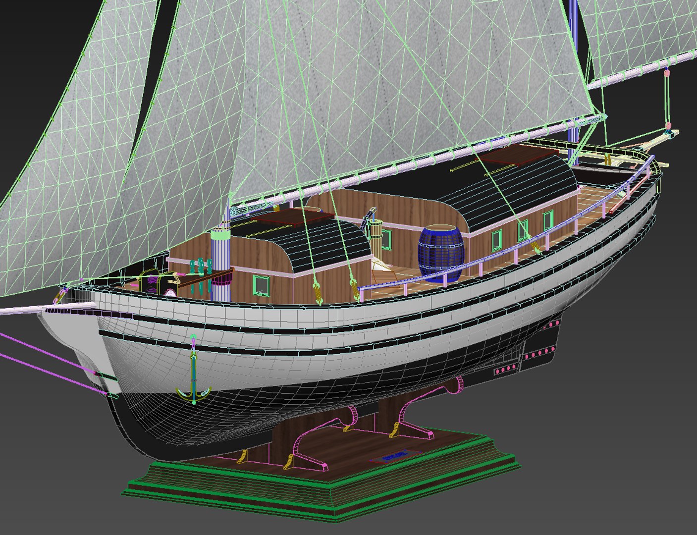 Spray Oyster Sailed Model - TurboSquid 1156249
