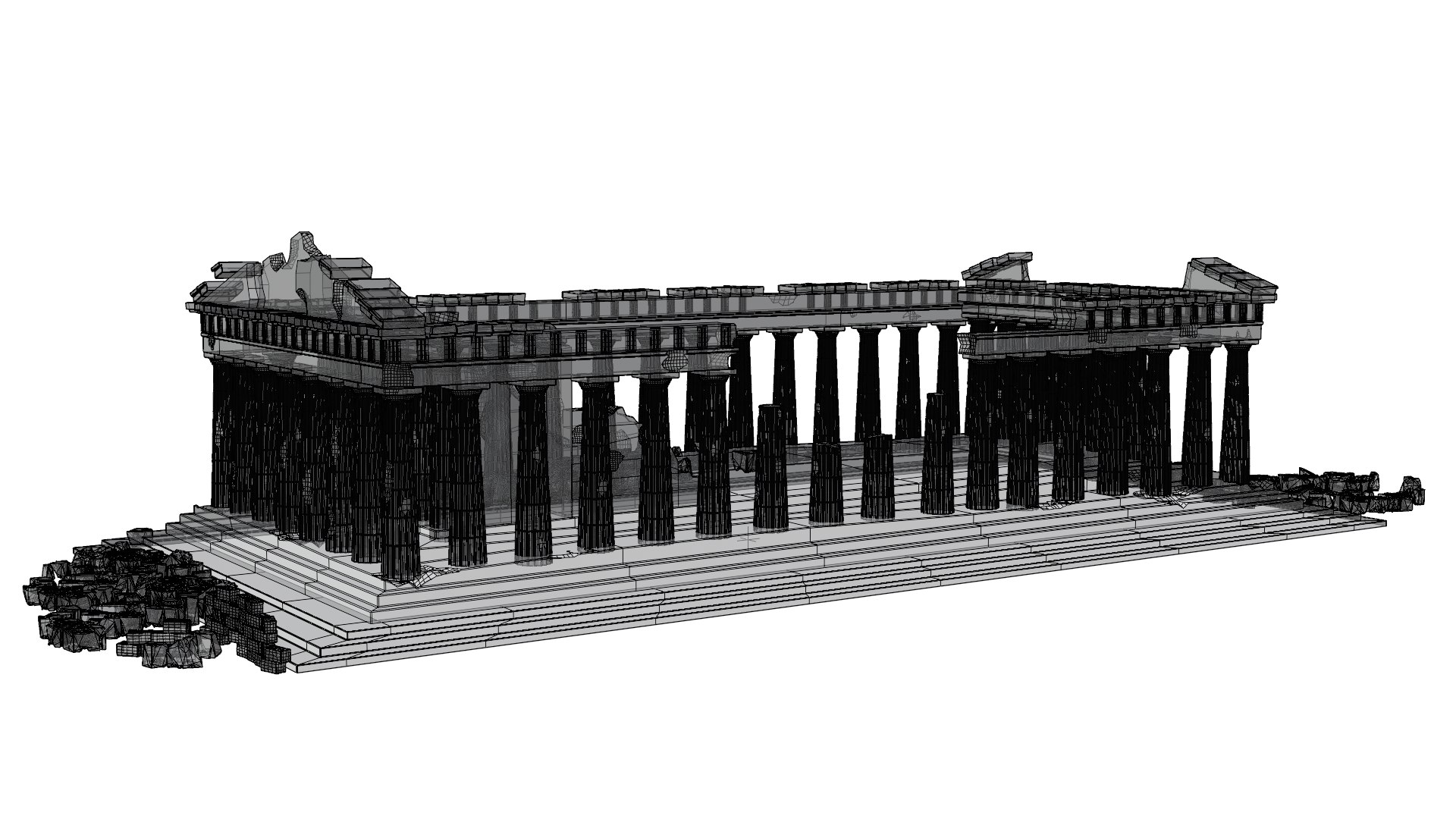 3D Model Parthenon - Acropolis - TurboSquid 2099385