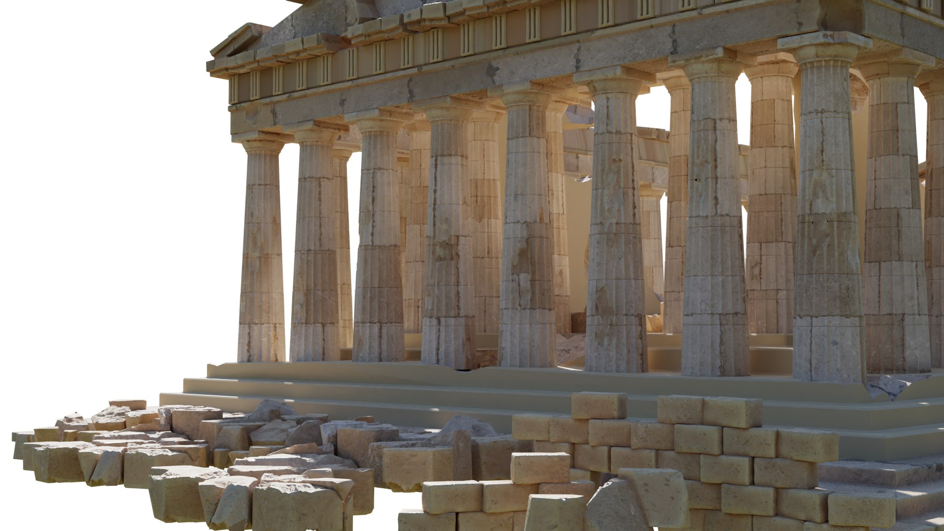 3D Model Parthenon - Acropolis - TurboSquid 2099385
