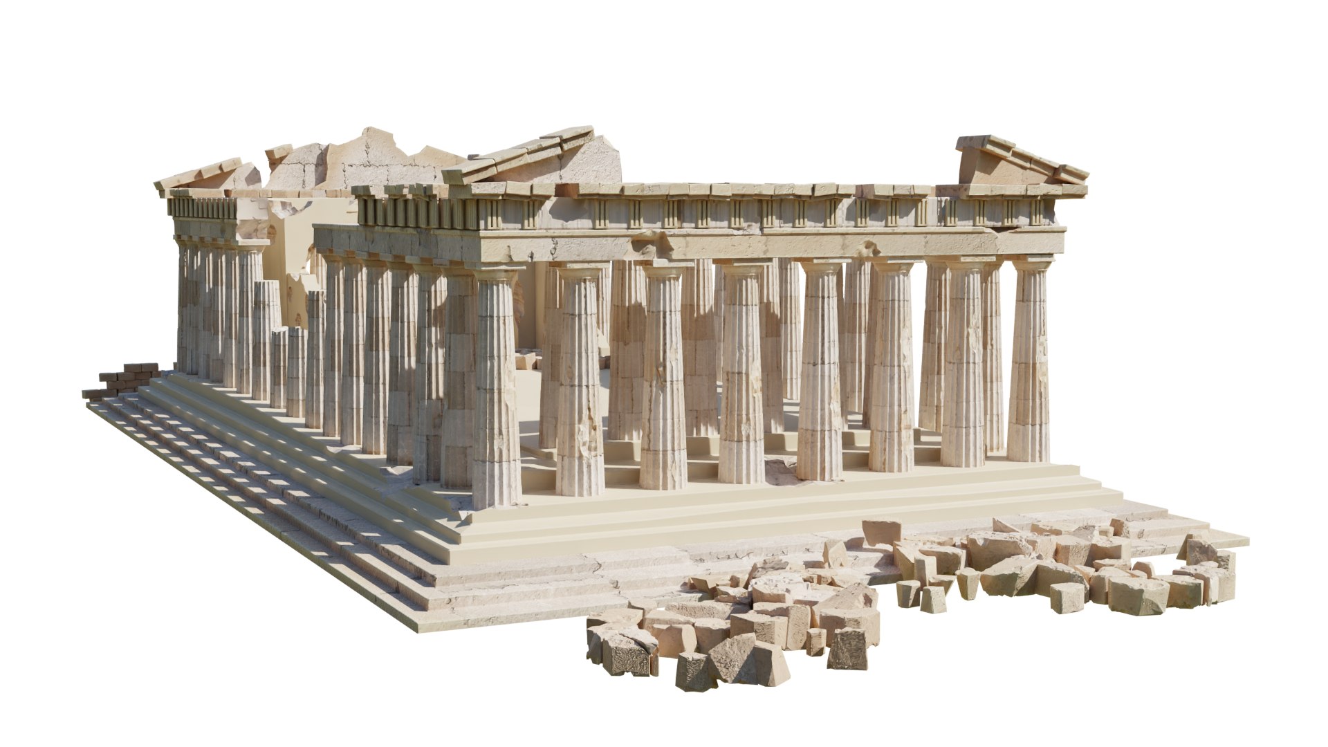 3D Model Parthenon - Acropolis - TurboSquid 2099385