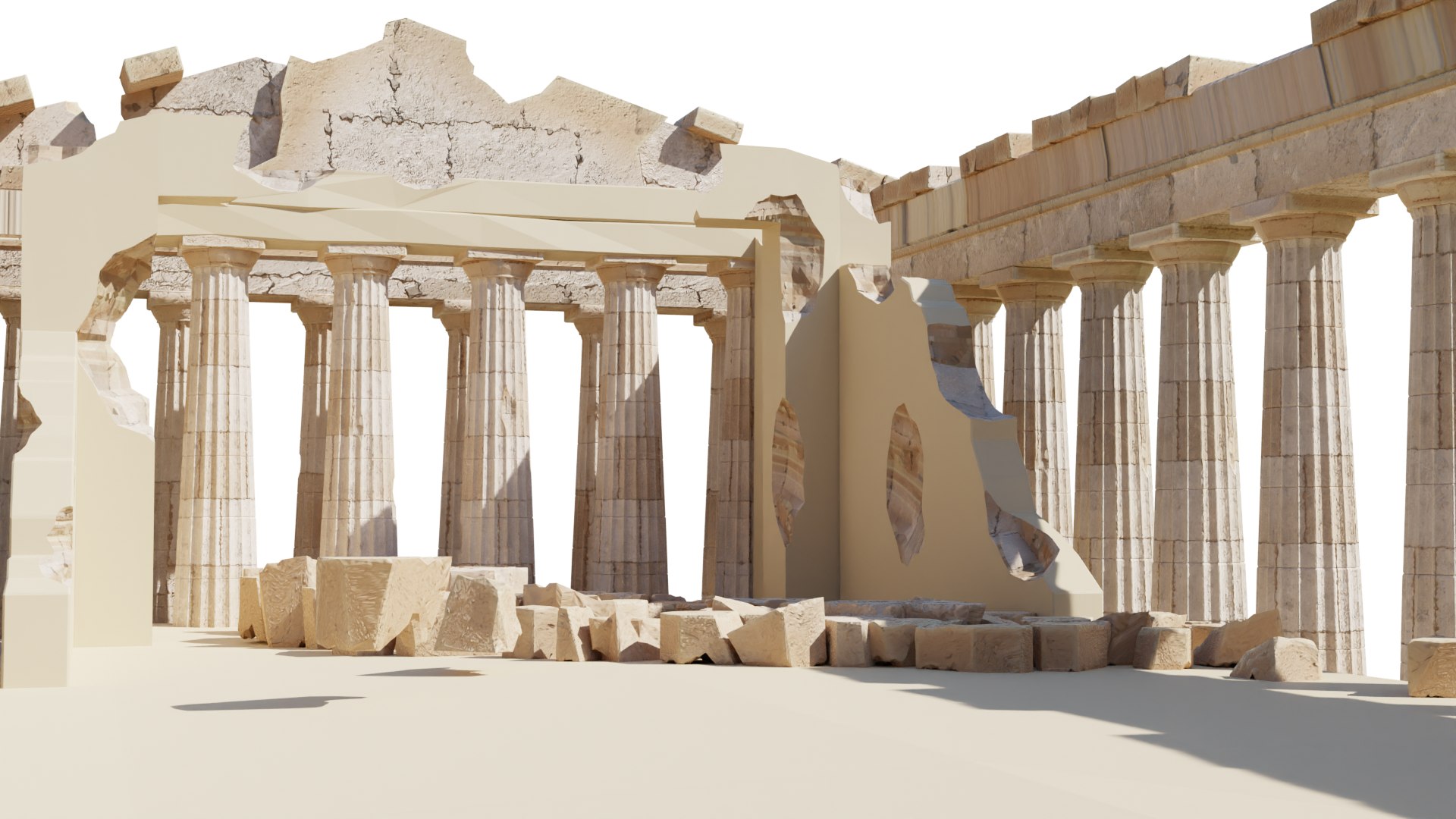 3D Model Parthenon - Acropolis - TurboSquid 2099385