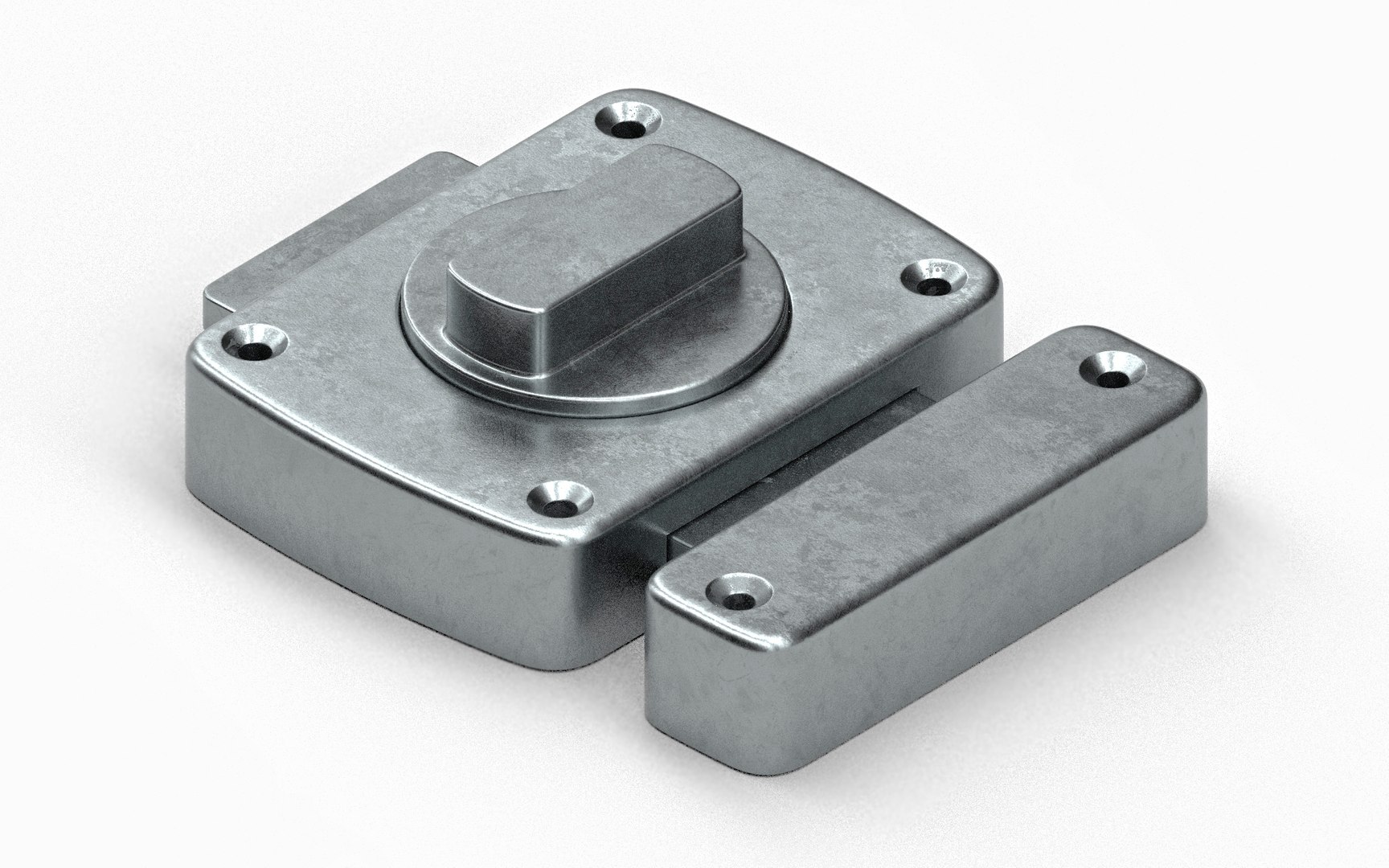 3D Model Realistic Door Latch - TurboSquid 1605245