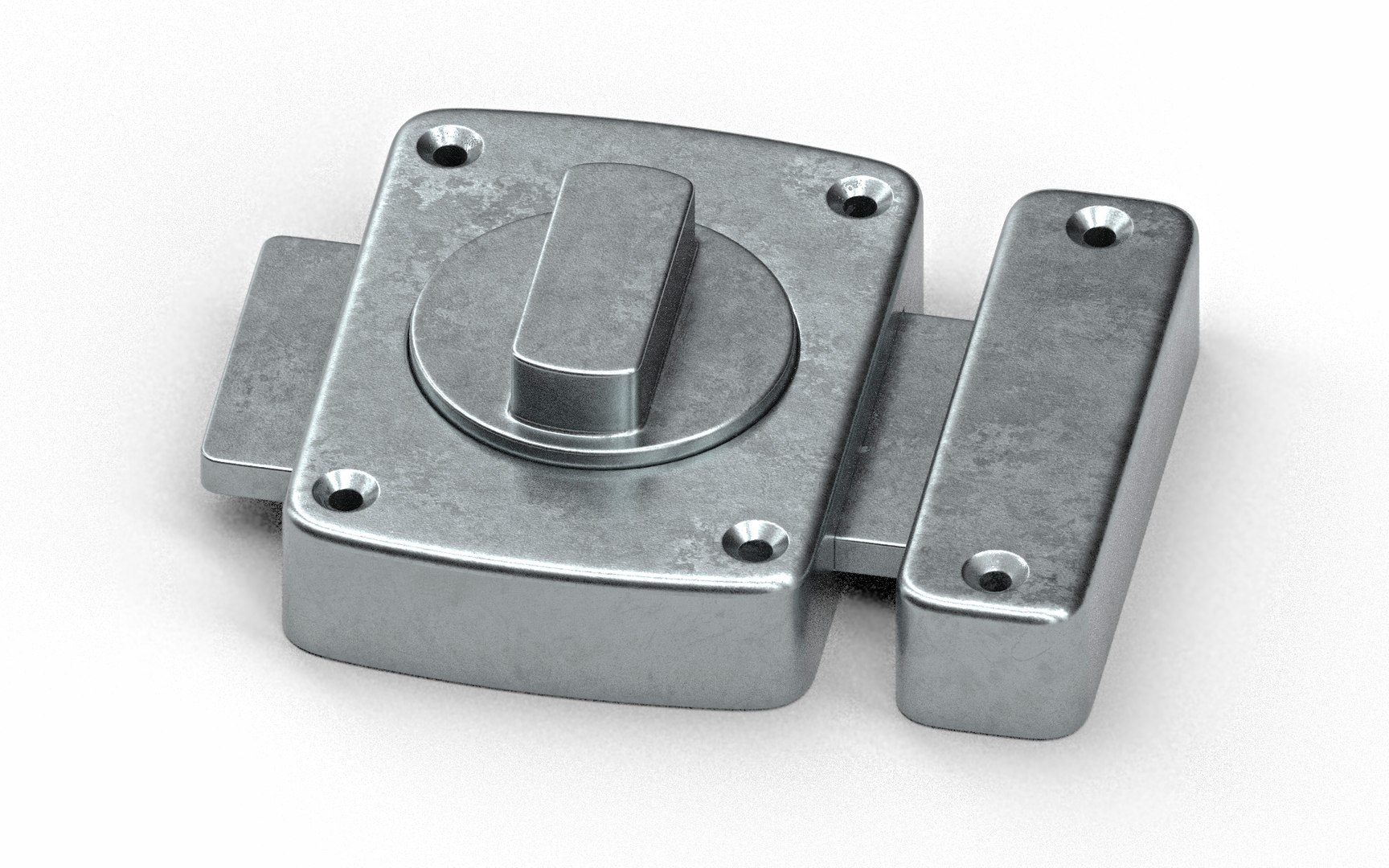 3D Model Realistic Door Latch - TurboSquid 1605245