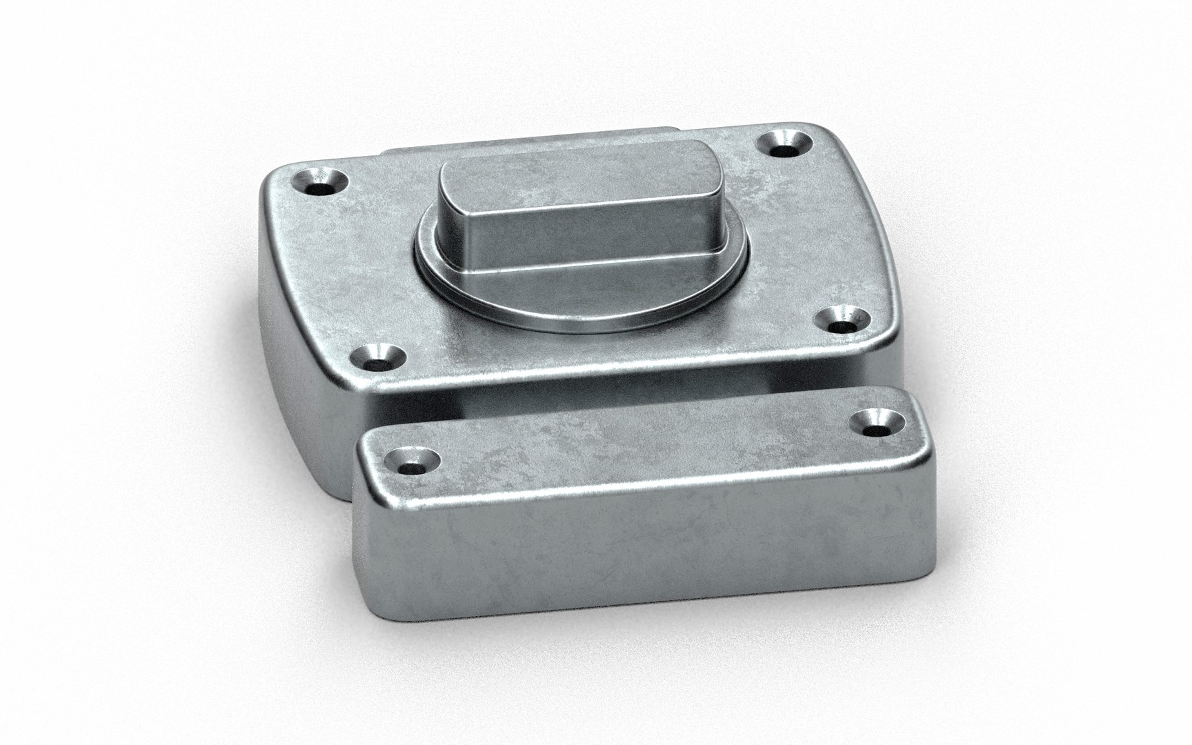 3D Model Realistic Door Latch - TurboSquid 1605245