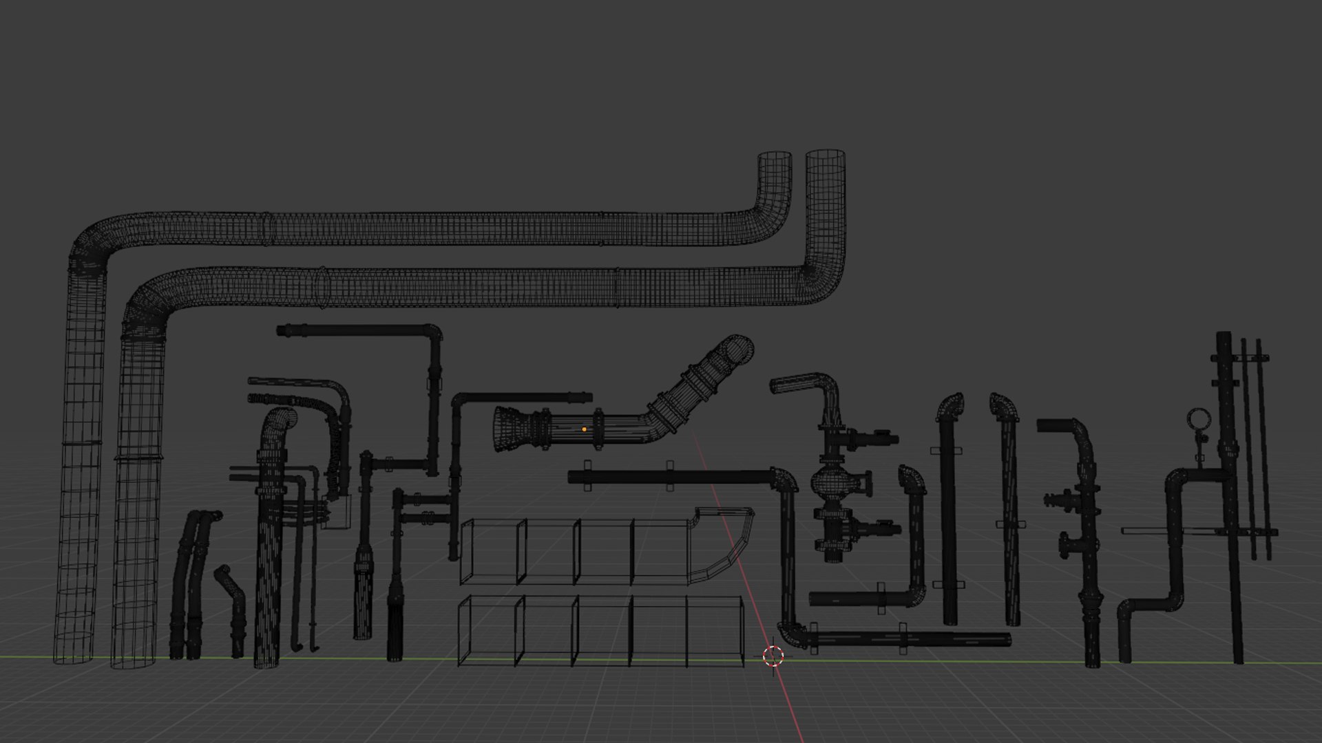 3D Industrial Pipes Collection - TurboSquid 1717867