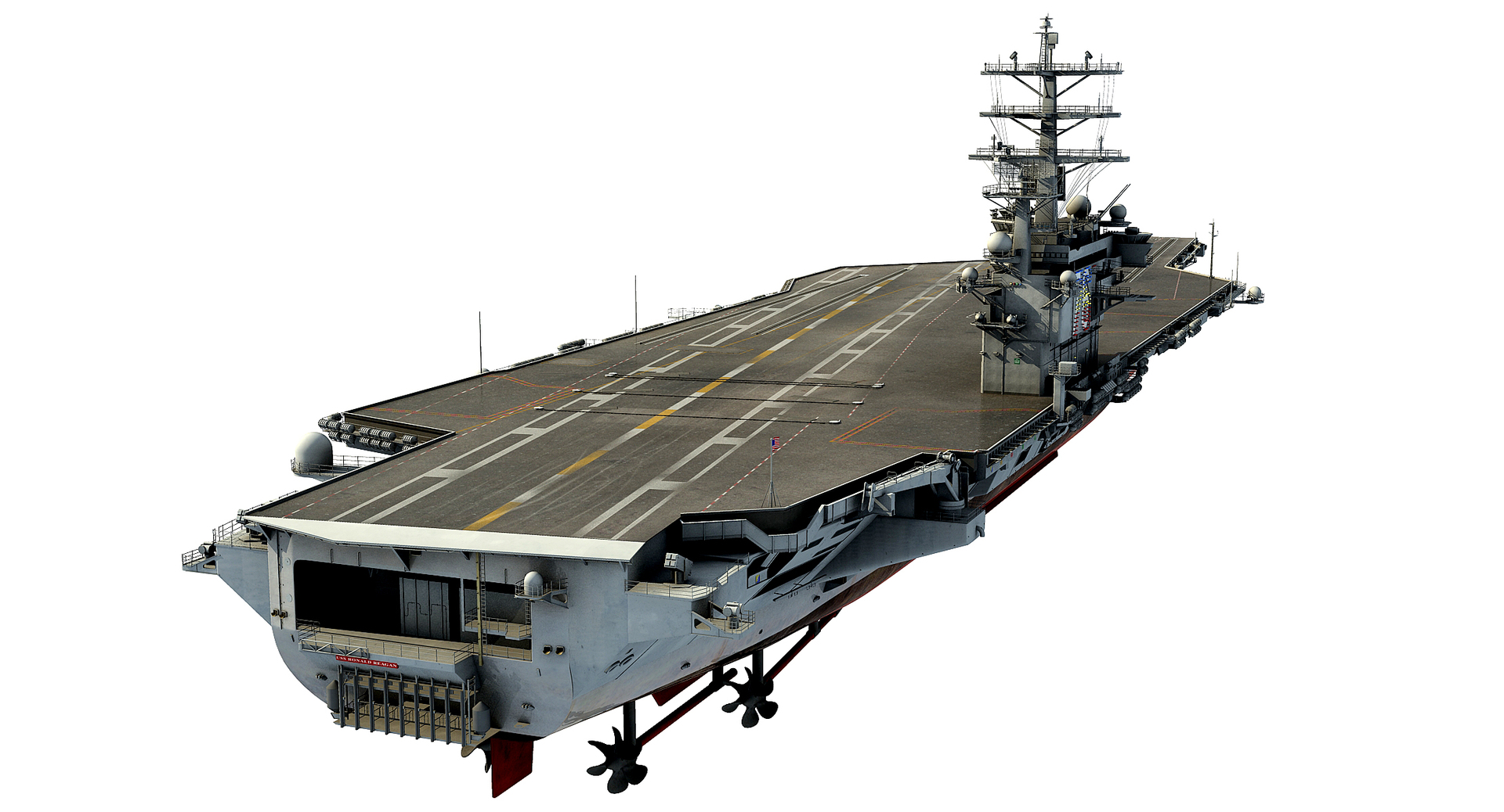 uss ronald reagan cvn-76 3d model
