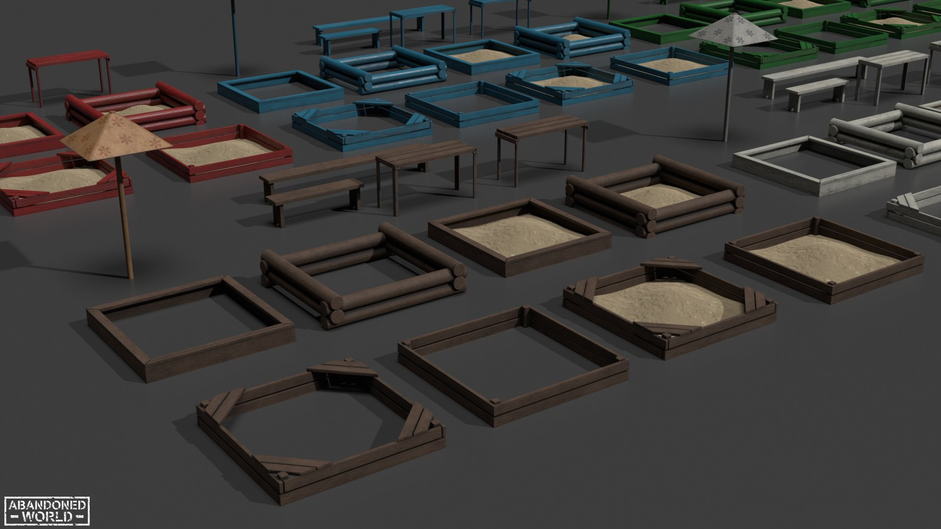 Sandbox Set For Playground 3D Model - TurboSquid 1990327