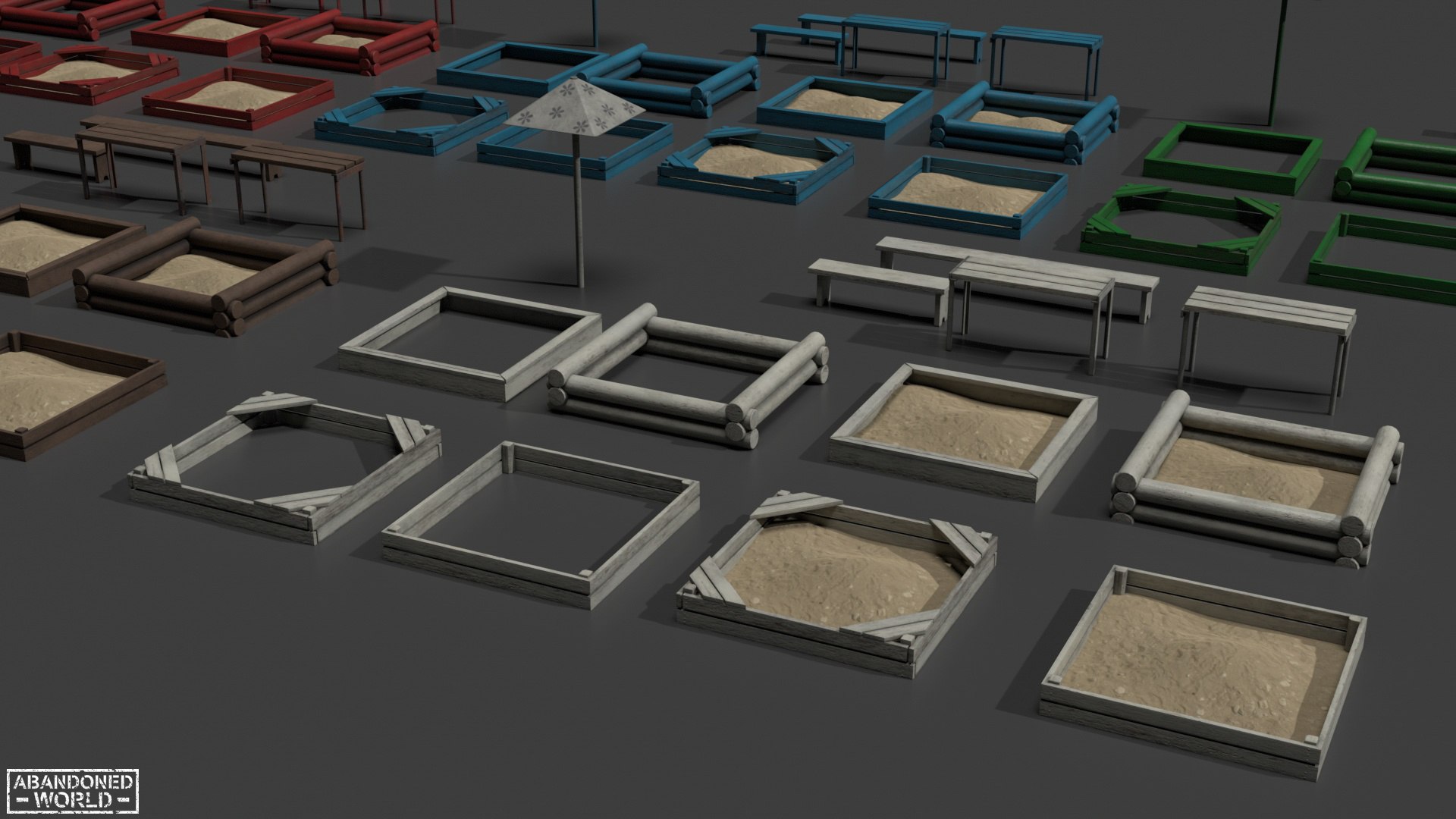 Sandbox Set For Playground 3D Model - TurboSquid 1990327
