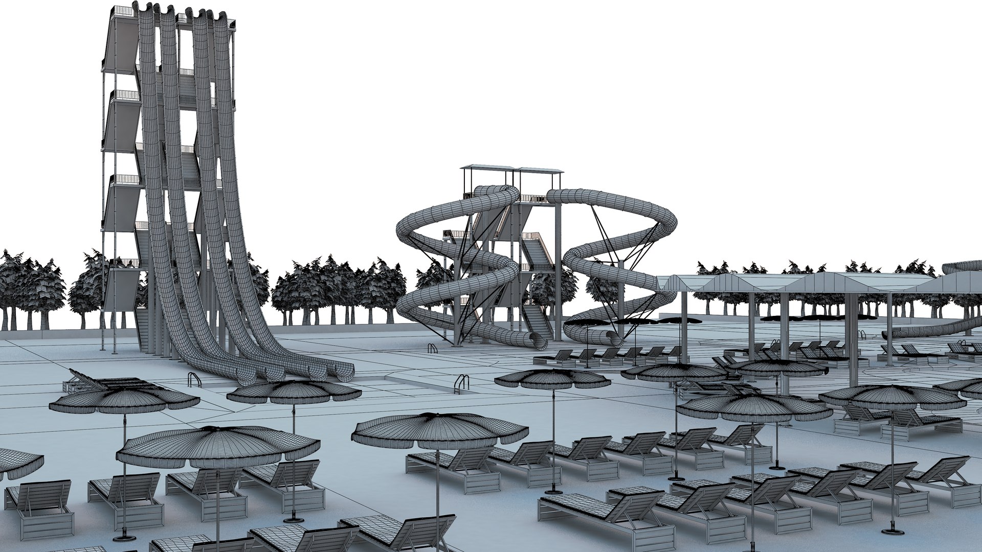 Water Park 2 3D Model - TurboSquid 1801392