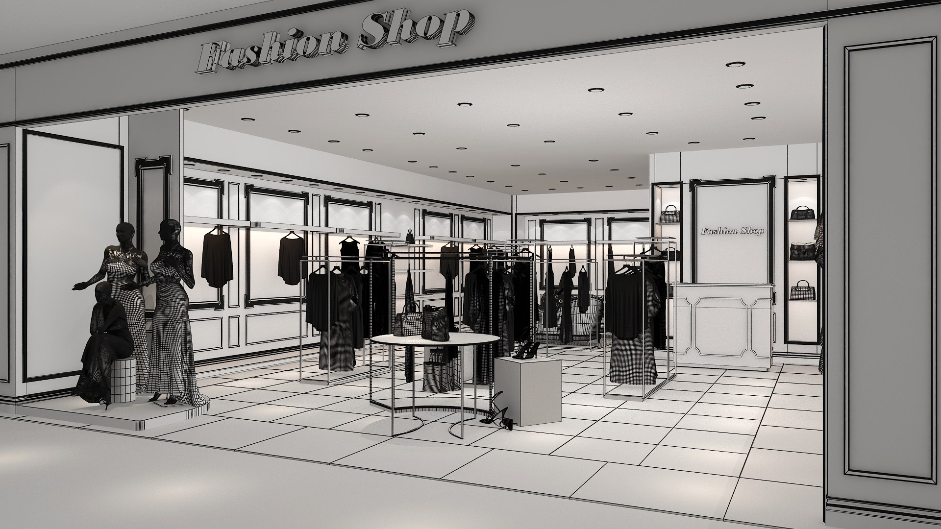3D Model Clothing Store 05 - TurboSquid 1879093