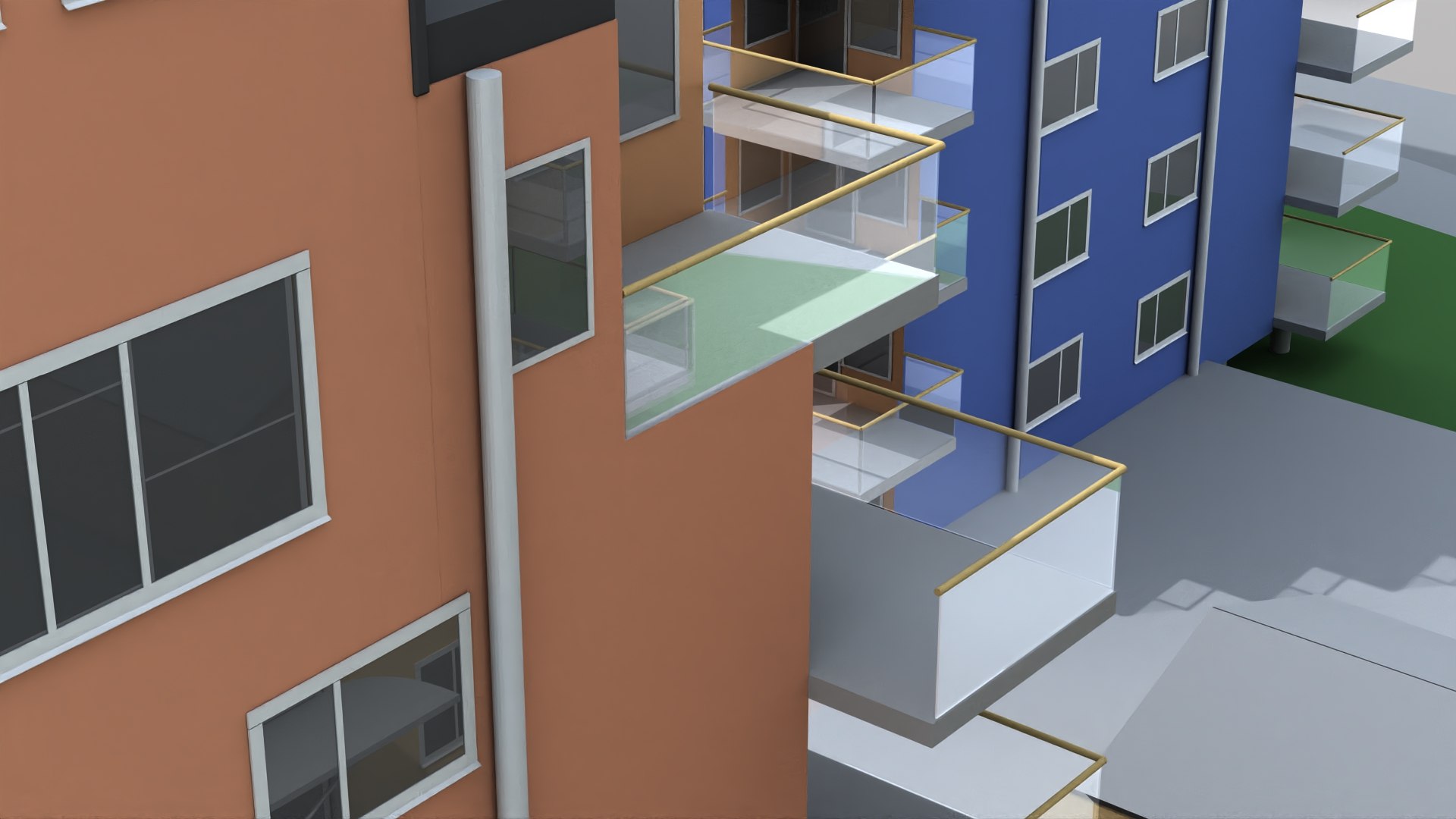 3D High-rise Building Model - TurboSquid 1645539