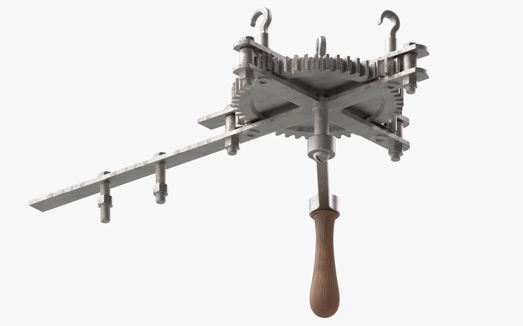 3D Model Old Rope Machine - TurboSquid 1327163