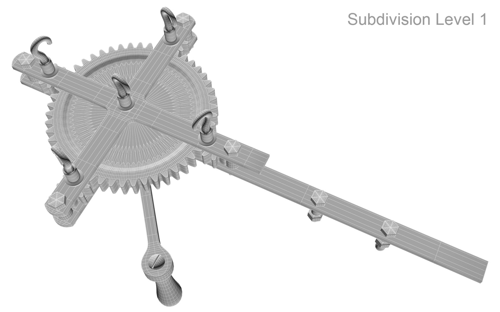 3D model old rope machine - TurboSquid 1327163