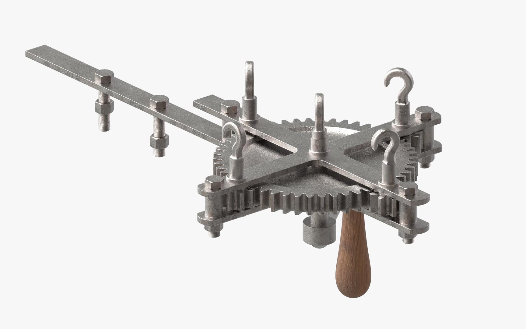 3D Model Old Rope Machine - TurboSquid 1327163